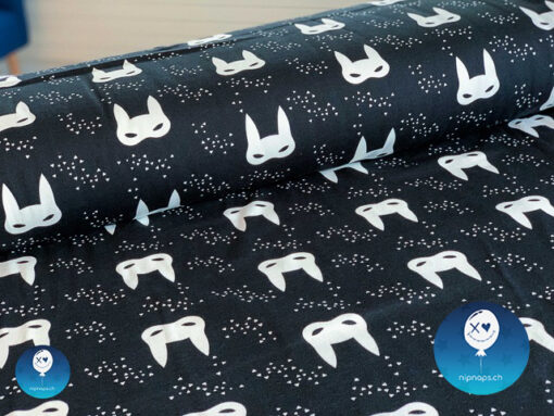 Bio Jersey Nipnaps „Batbunny“ -black – NipNaps